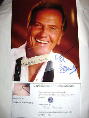 Pat Boone Signed Autograph COA | eBay