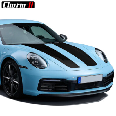 Car Hood Sticker Racing Stripe Kit For Porsche 911 996 997 Carrera ...
