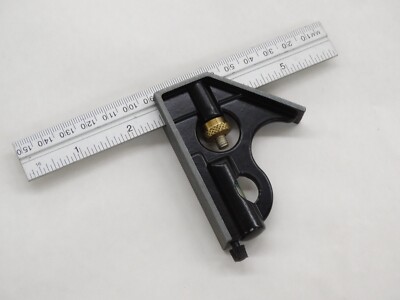6" Blade Combination Square with Level & Scribe Made in England | eBay