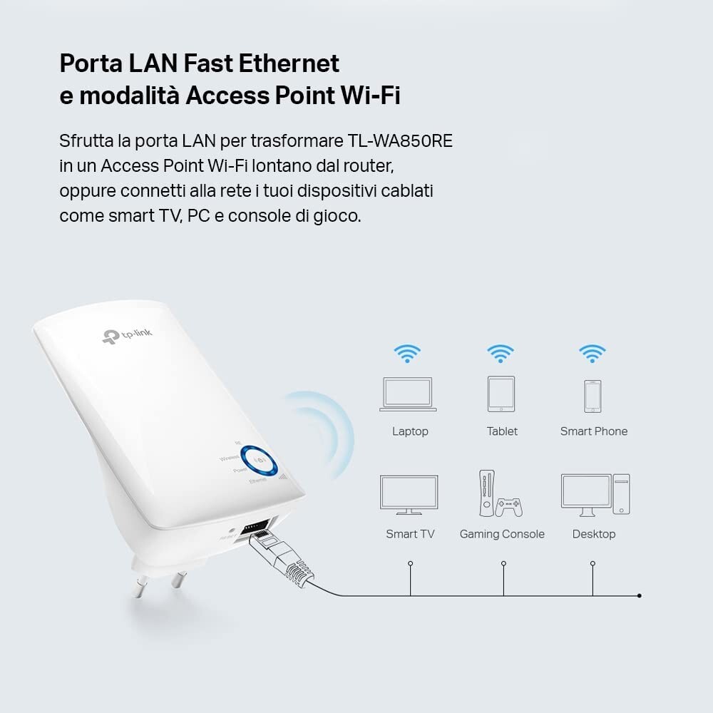 RANGE EXTENDER UNIVERSALE N300 2X2 MIMO 300 Mbps 2,4GHz TP-LINK ...