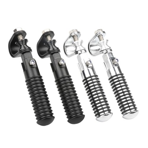 Footrest Mount Motorcycle Replacement Foot Pegs Aluminum Foldable ...
