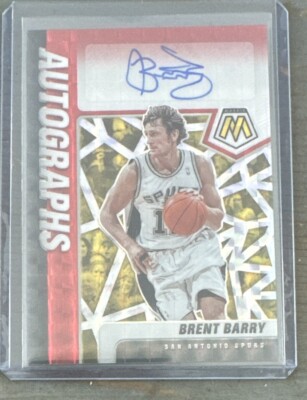 2020-21 Mosaic Choice Red Yellow Prizm Brent Barry Autograph Auto #AM ...