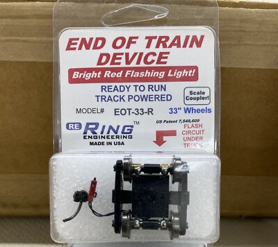 Ring Engineering HO scale 33" wheel red EOT-33-R Flashing EOT | eBay