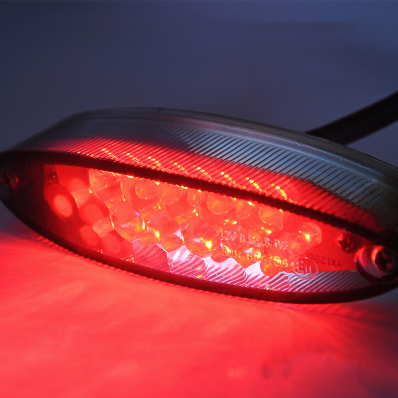 Custom 12V 28 LED Motorcycle Brake Stop Running Tail Light For Bobber ...