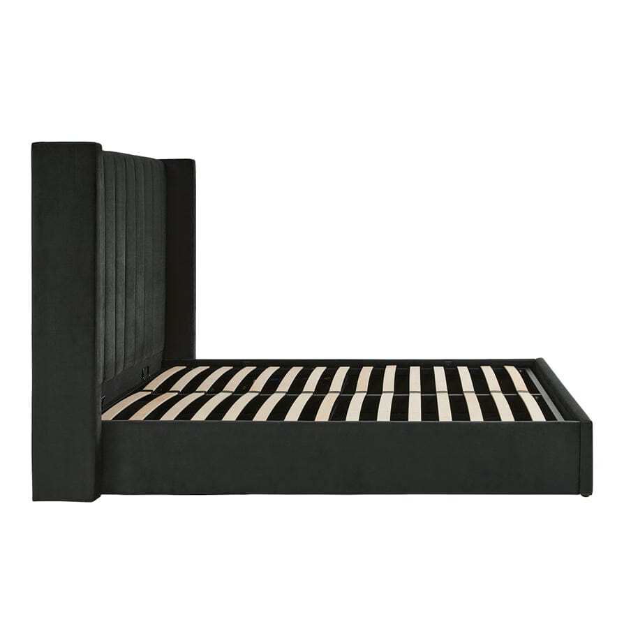 Dusk Madison Ink Velvet Super King Ottoman Storage Bed RRP £399 | eBay UK