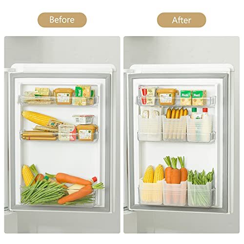 Refrigerator Organizer Box Fridge Side Door Storage Containers Plastic ...