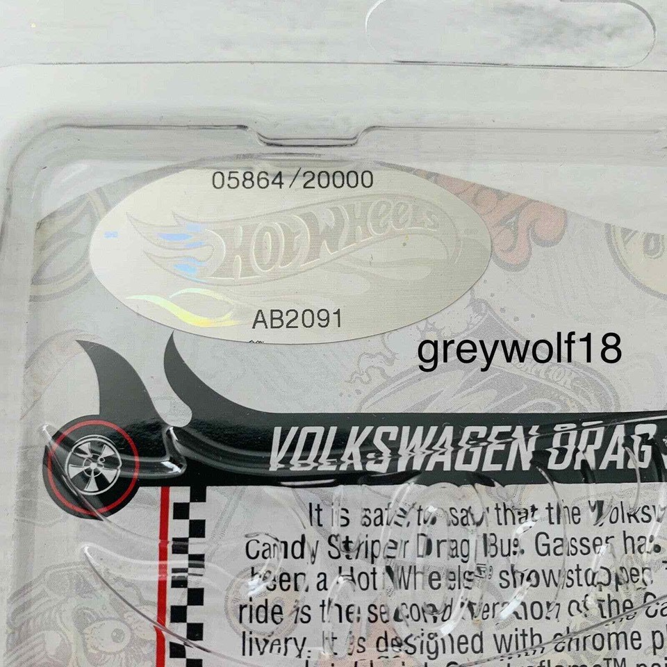 2021 Hot Wheels RLC Exclusive Pink Volkswagen Candy Striper Drag Bus ...