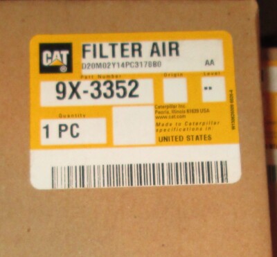 9X-3352 New OEM CAT Cabin Air Filter ~ CATERPILLAR 9X3352 - NEW IN BOX ...