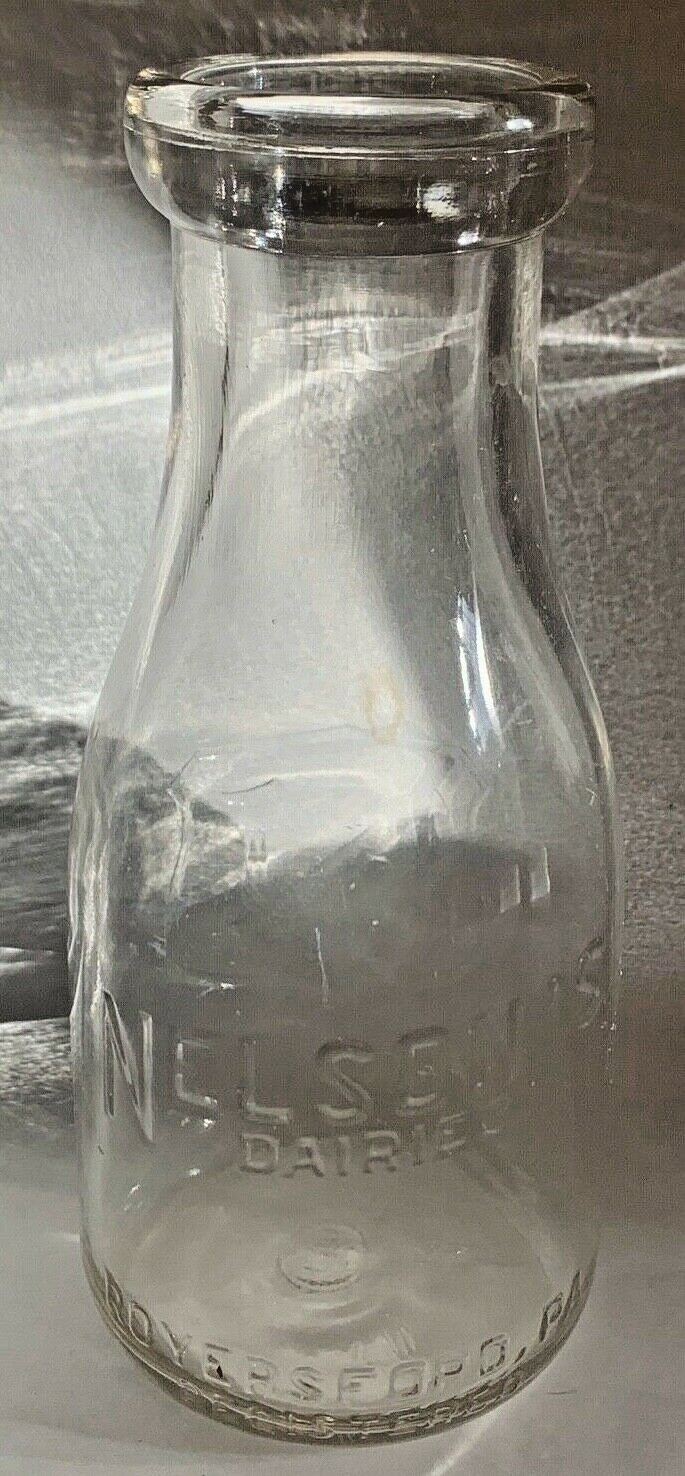 vtg Nelsons Dairy Royersford PA MILK BOTTLE Plymouth Meeting Pottstown ...