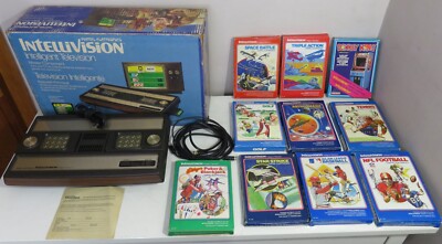 INTELLIVISION SYSTEM LOT ORIGINAL BOXES + 10 GAMES ALL WORKS PERFECT ...