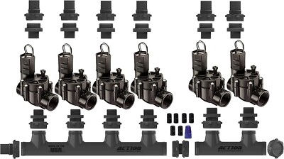 Rain Bird Action Machining 6 Zone Manifold Valve Kit - 100DV No Flow ...