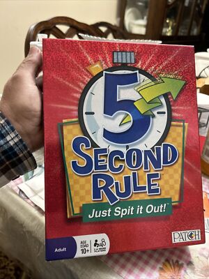 5 SECOND RULE Just Spit It Out! Card Game Family Fun 10+ New Sealed ...