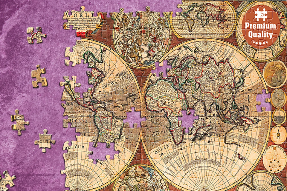 AMAZING PUZZLES 1000 Piece Jigsaw Puzzle 19x27in - Old World Map | eBay