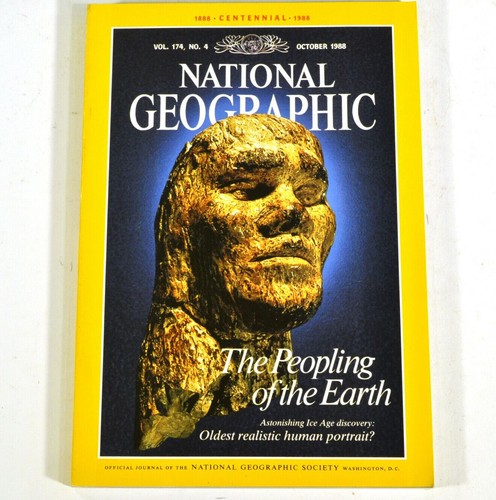 National Geographic Oct 1988 Centennial Ice Age Man Lascaux Clovis ...