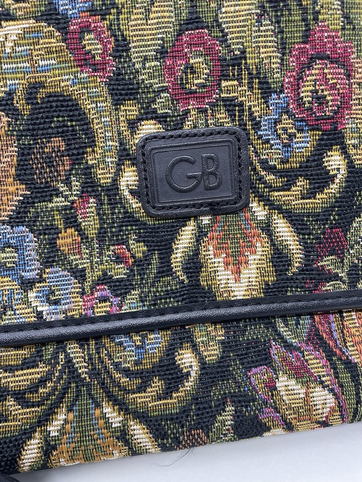VTG Geoffrey Beene Briefcase Portfolio Crossbody Messenger Bag Floral ...