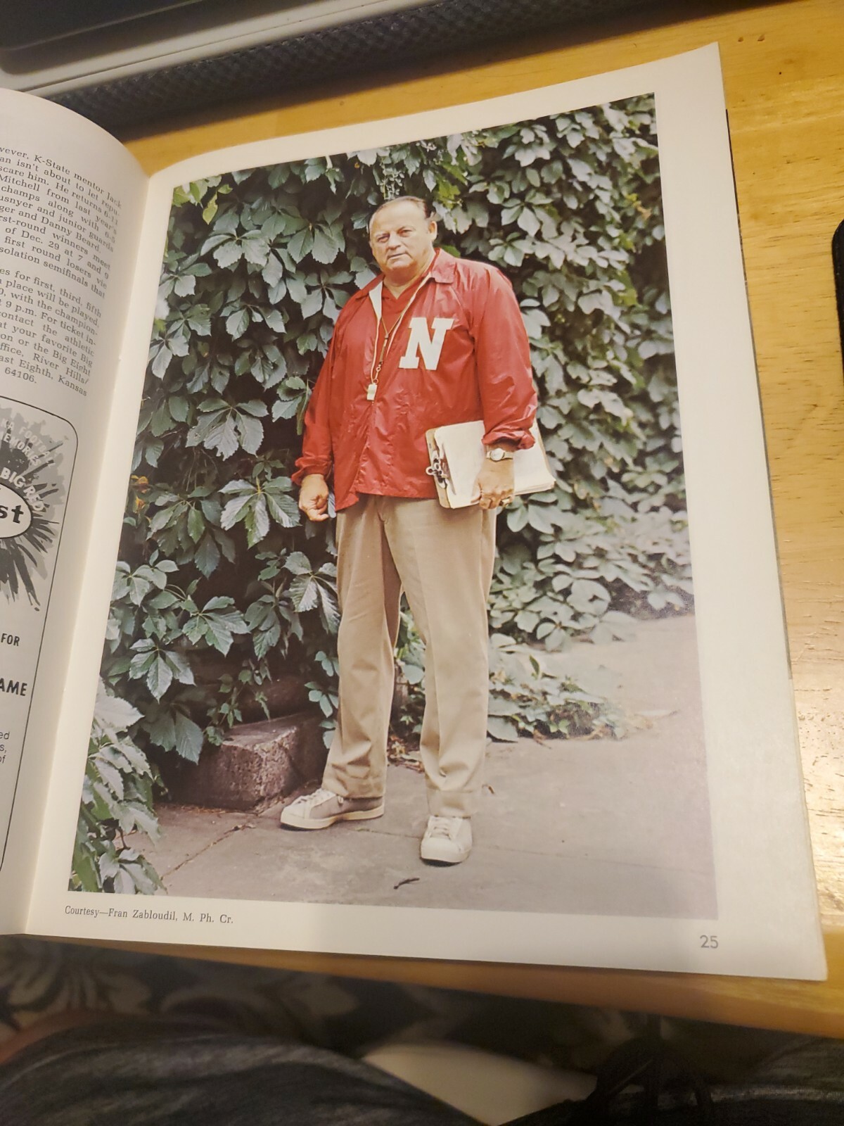 1972 NEBRASKA VS OU OFFICIAL PROGRAM ABC NOV 23 DAVE HUMM GREG PRUITT ...