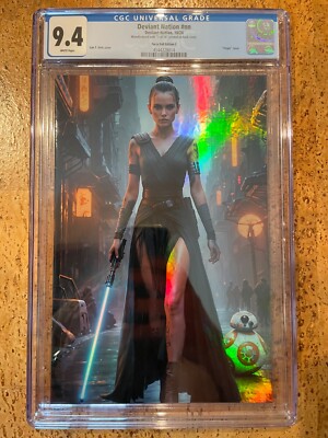 REY SKYWALKER Cosplay CGC 9.4 **Deviant Nation NICE VIRGIN FOIL VARIANT ...