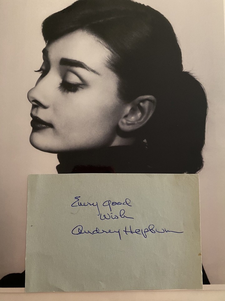 Authentic Classic Hollywood Icon Audrey Hepburn Signed Autograph ...