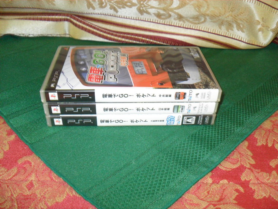 PSP Mobile Train Simulator Densha de GO: 3 Game Lot: Japanese Ver. US ...