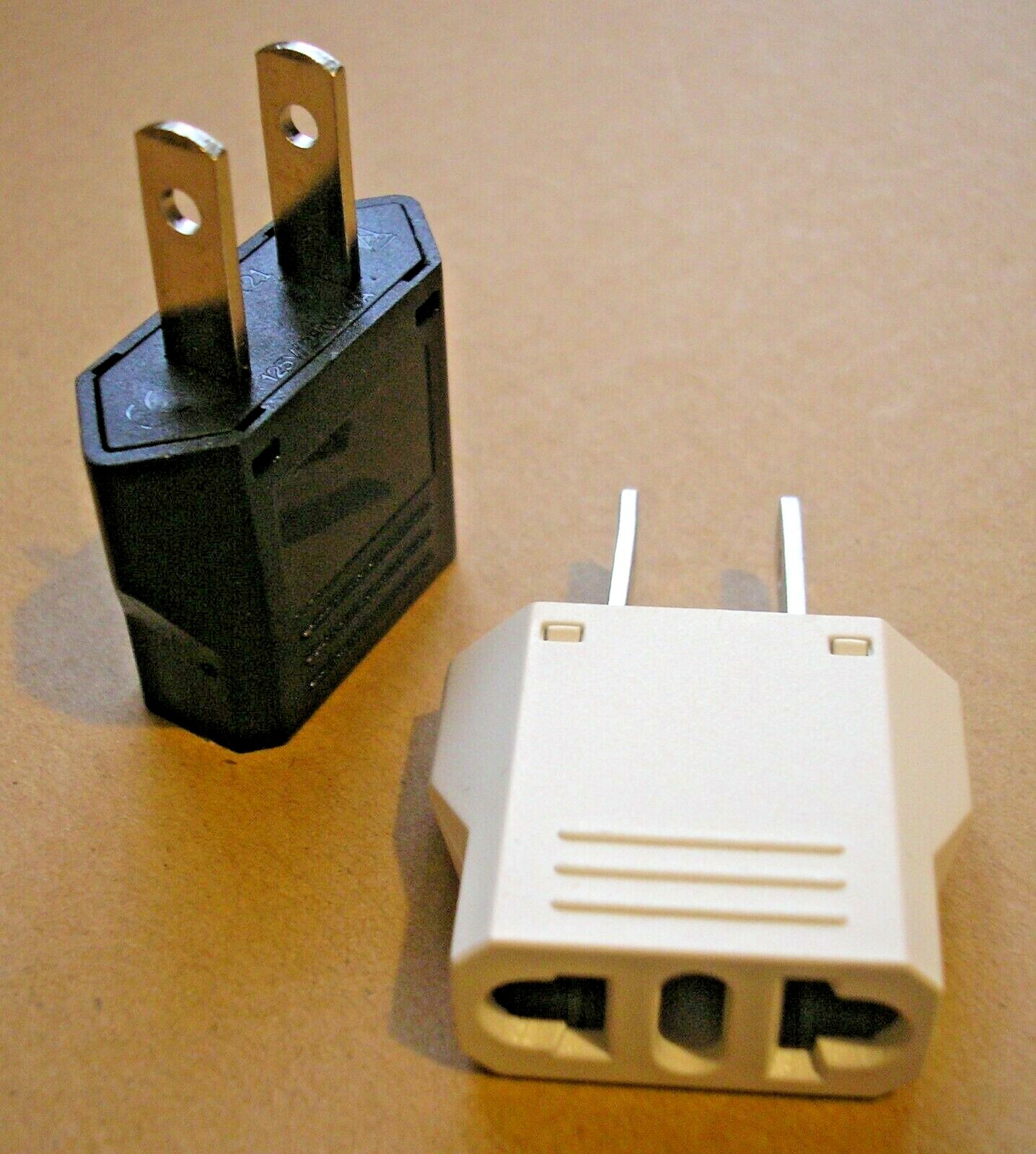 Travel Adapter BS4573 UK CEE-7/16 EU to 2-pin NEMA-1/15 US Shaver ...