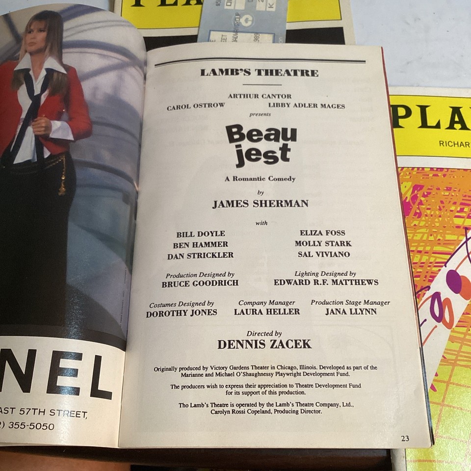 Vintage play bills. Longacre Theatre, lambs theater Richard Rodgers ...