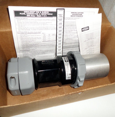 ⭐NEW IN BOX⭐HUBBELL HBL3200PS2W 200-Amp PIN&SLEEVE GENERATOR PLUG 200A ...