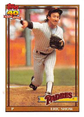 1991 Topps #613 Eric Show NM-MT Padres | eBay