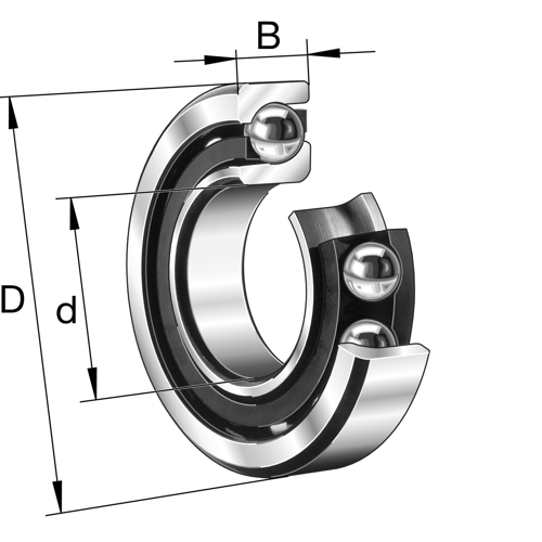 FAG/Schaeffler Technologies 7056-MP-UA ANGULAR CONT. BALL SINGLE ROW ...