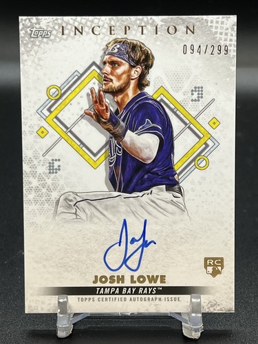 Josh Lowe 2022 Topps Inception ROOKIE AUTO /299 - Tampa Bay Rays RC ...