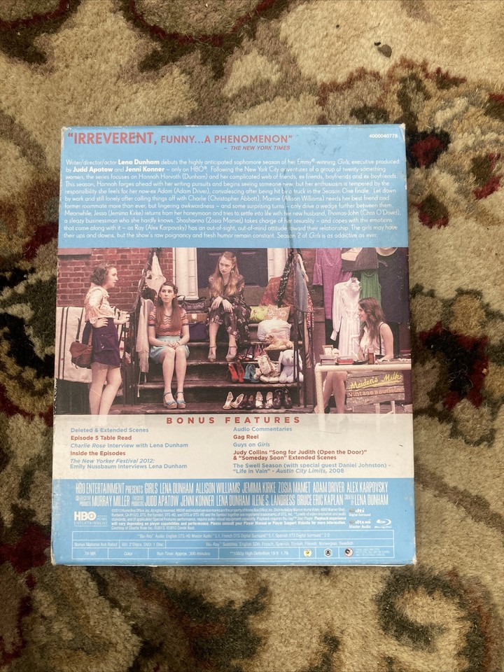 Girls: The Complete Second Season (Blu-ray/DVD, 2013, 3-Disc Set ...