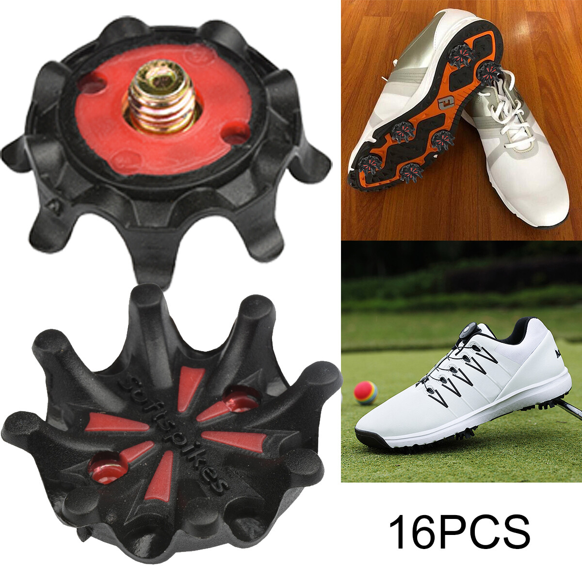 16x Replacement Golf Shoe Spikes Champ Cleat Removable Screw in Studs ...