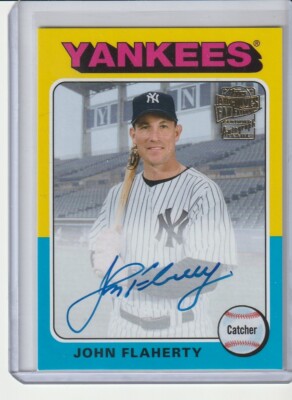 JOHN FLAHERTY 2021 Topps Archives Autograph FFA-JF NEW YORK YANKEES | eBay