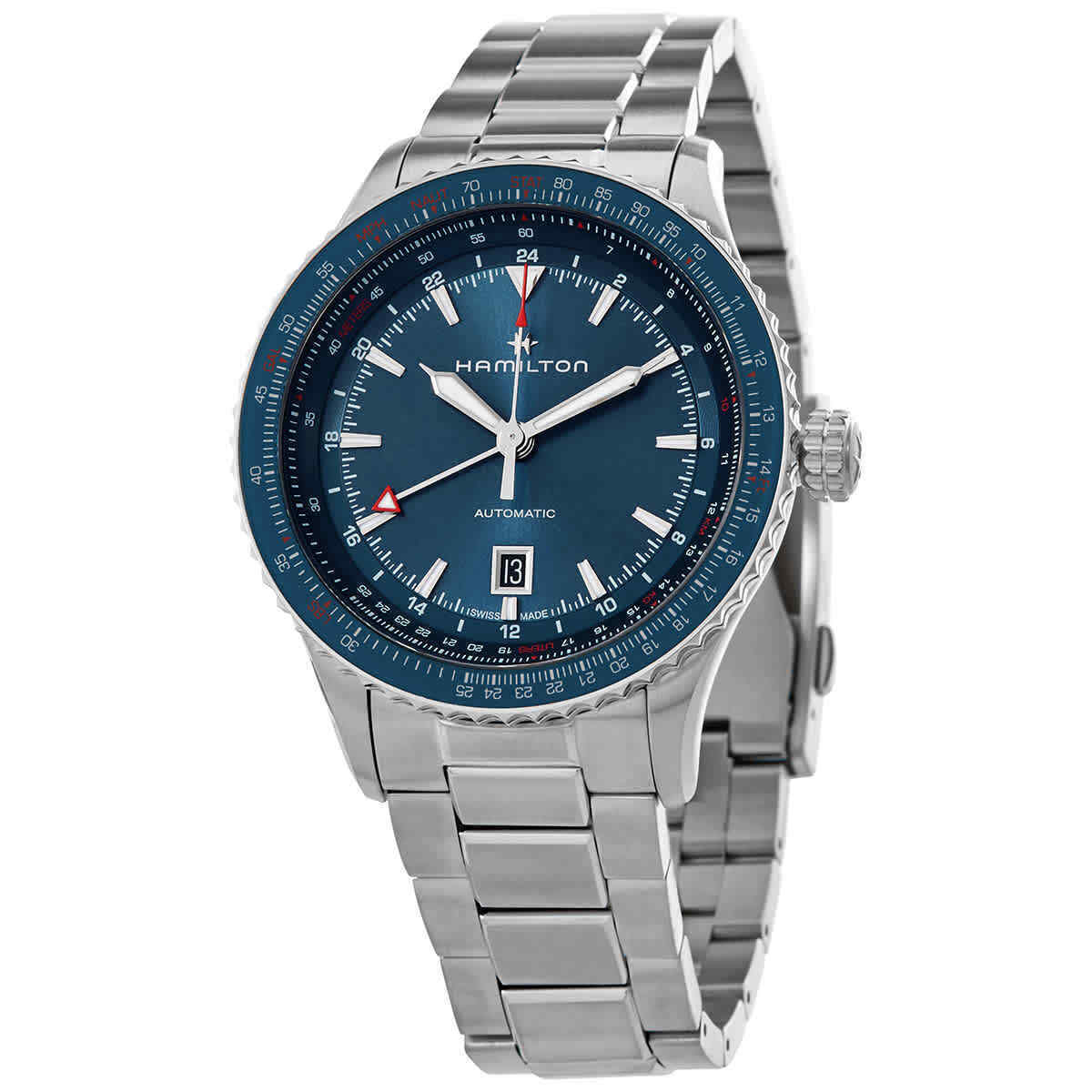 Hamilton Khaki Aviation Blue Men's Watch - H76715140 for sale online ...