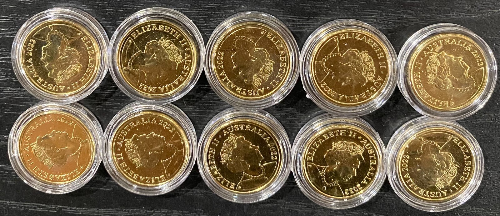 10 X Ten 2022 $2 Honey Bee Coloured Uncirculated Coin UNC in Coin ...