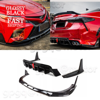 2018-2024 Toyota Camry SE XSE Yofer V2 Style Winglet Front Lip & Rear ...