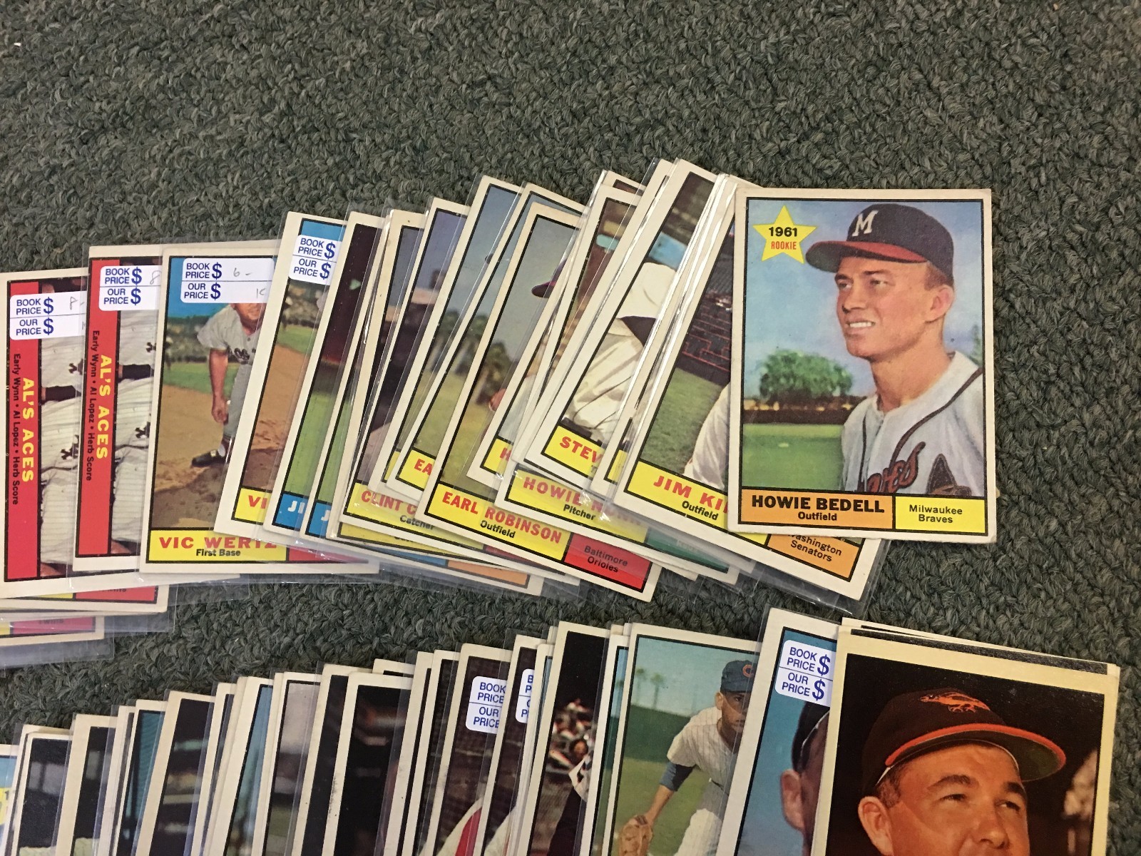 1961 TOPPS BASEBALL CARD *U-PICK* SET BUILDER LOT (6 PICKS) VG/EX-EXMT ...