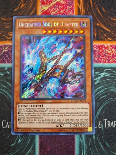 Yu-Gi-Oh! TCG Unchained Soul Of Disaster CHIM-EN010 Secret 1st Edition ...