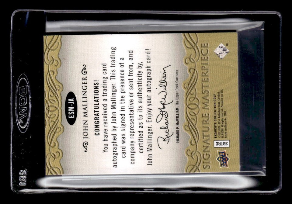 2014 Exquisite Collection Signature Masterpieces #ESMJA John Mallinger ...