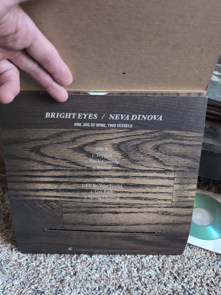 Bright Eyes / Neva Dinova Split 10" One Jug of Wine, Two Vessels 2004 M ...