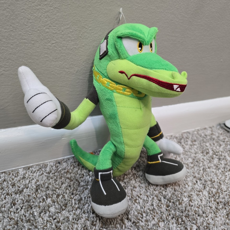 Sega Sonic The Hedgehog Vector The Crocodile TOMY Plush Rare | eBay