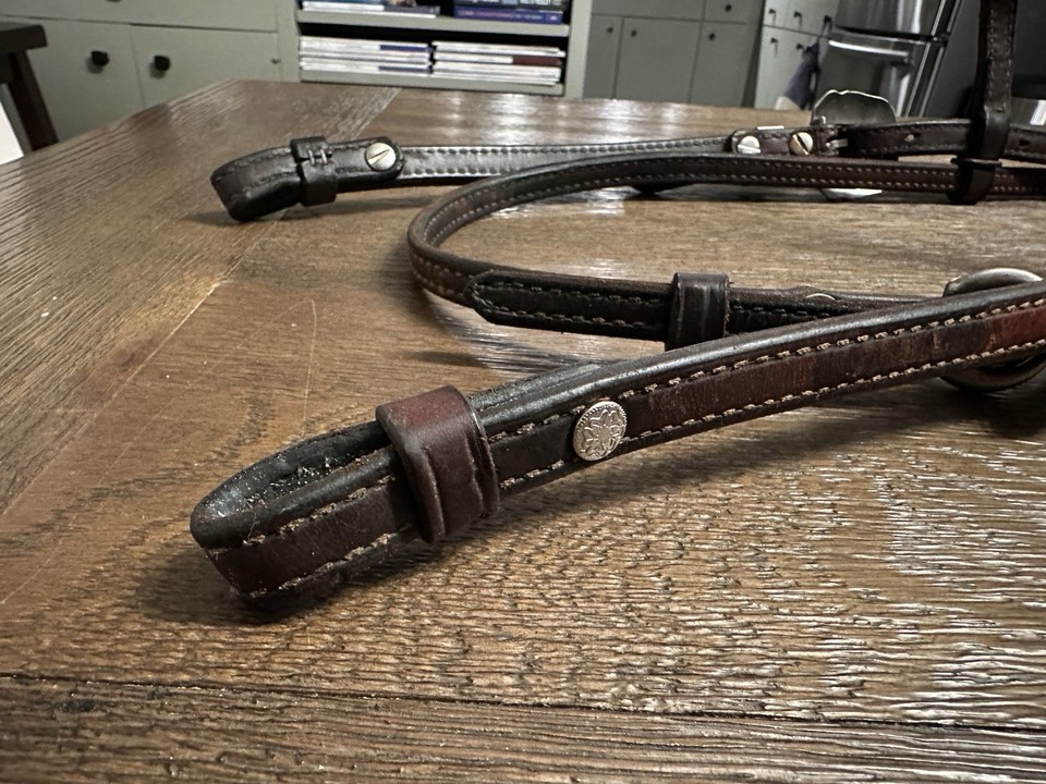 Horse Tack - Champion Turf Equipment Leather Western Headstall | eBay