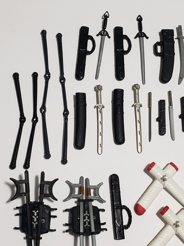 GI JOE COBRA 2004 ERA NINJA WEAPONS LOT SWORDS SCABBARDS 100+ PIECES | eBay