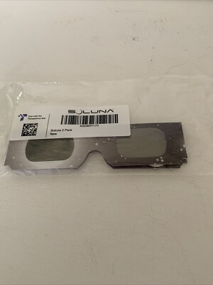 Solar Viewing Eclipse Glasses Soluna Safe Sun Viewing 2 pack New | eBay