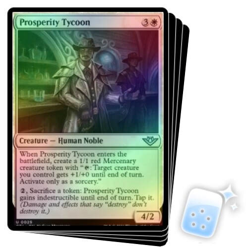 FOIL PROSPERITY TYCOON X4 Outlaws Of Thunder Junction OTJ Magic MTG ...