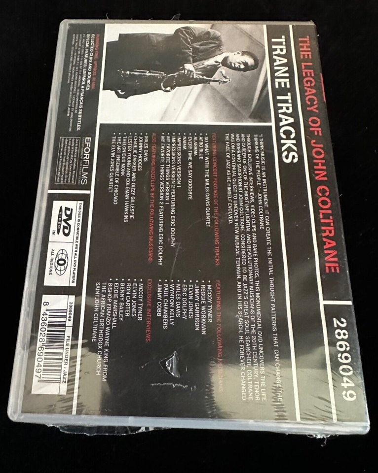 Trane Tracks: The Legacy Of John Coltrane ( DVD ) New, Sealed Ships ...