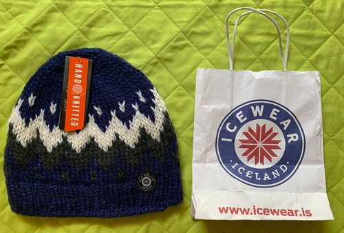 ICEWEAR Hand Knitted Icelandic Wool w Fleece Lining Unisex Hat NWT One ...