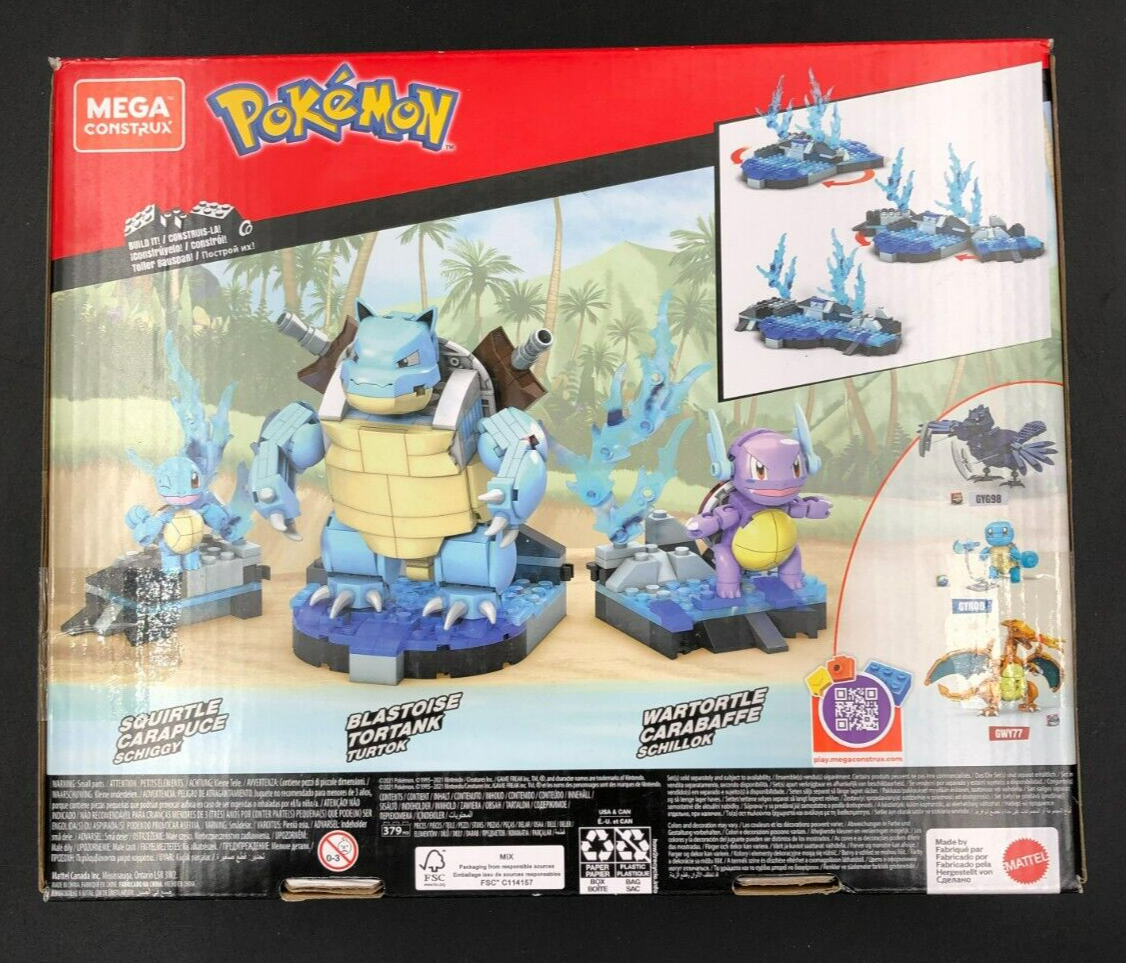 Mega Construx Pokemon: Squirtle Evolution Set - NEW 194735023998 | eBay