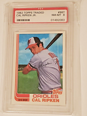 Cal Ripken Jr. - PSA 8 NM-MT - 1982 Topps Traded #98T Rookie card RC ...