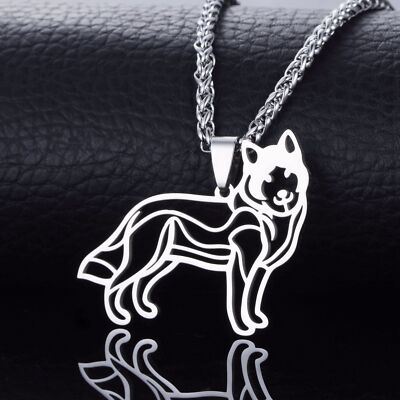 Stainless Steel Siberian Husky Huskies Chukcha Chuksha Dog Pendant ...