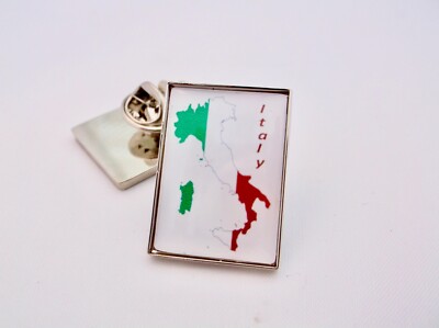 ITALY ITALIAN FLAG MAP LAPEL PIN BADGE TIE TACK CLIP GIFT | eBay